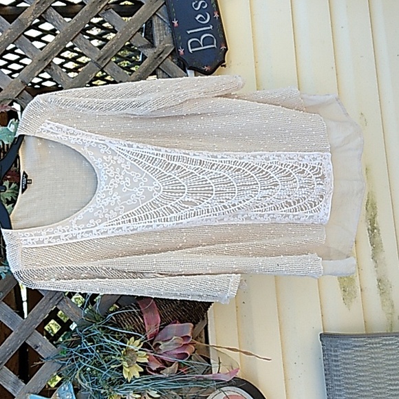 Hannah | Tops | Hannah Crochet Front Blouse | Poshmark